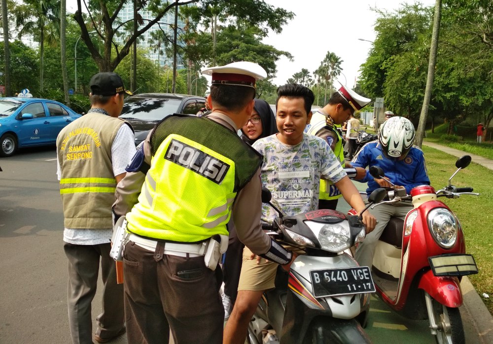 Samsat Serpong Gelar Razia Pajak Bayar di Tempat