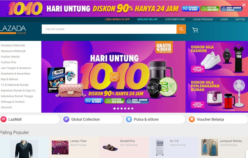 Pesta Diskon 10.10, Buruan Cek e-Commerce Ini
