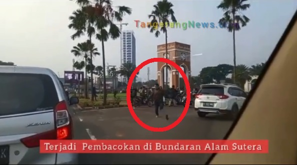 Aksi Saling Bacok di Bundaran Alam Sutera, Polisi : Ribut Antar Pengamen