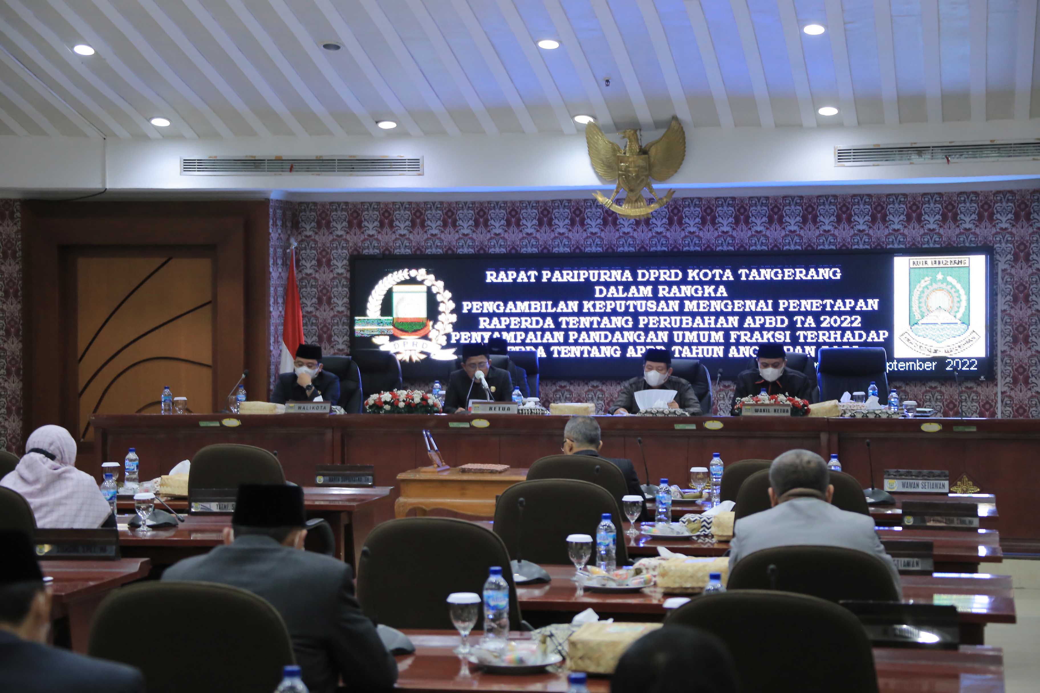 Sah! DPRD Kota Tangerang Setujui APBD Perubahan TA 2022