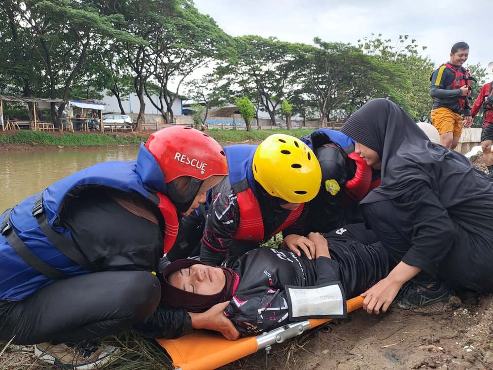 PMI Tangerang Gembleng Mahasiswa Tanggap Darurat Bencana