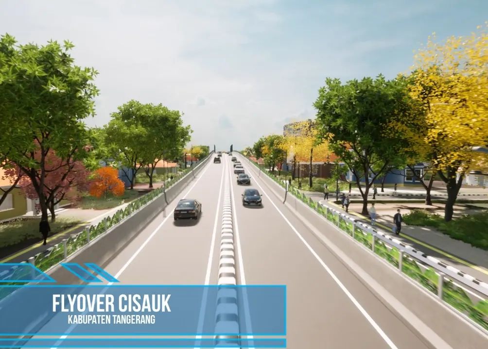 Begini Penampakan Desain Flyover Cisauk Tangerang