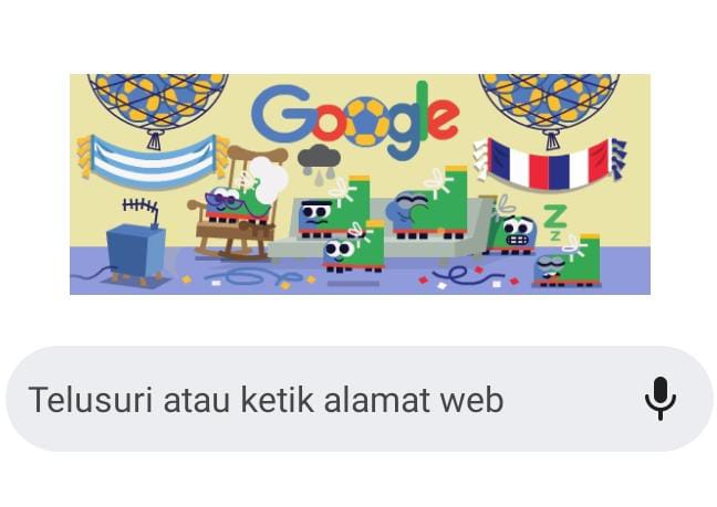 Final Piala Dunia Jadi Tema Google Doodle Hari Ini