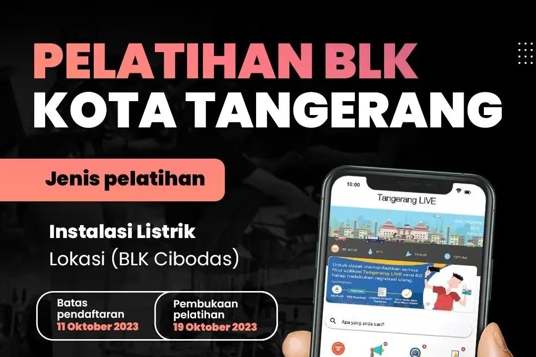 Buruan Daftar, BLK Kota Tangerang Buka Pelatihan Instalasi Listrik Gratis
