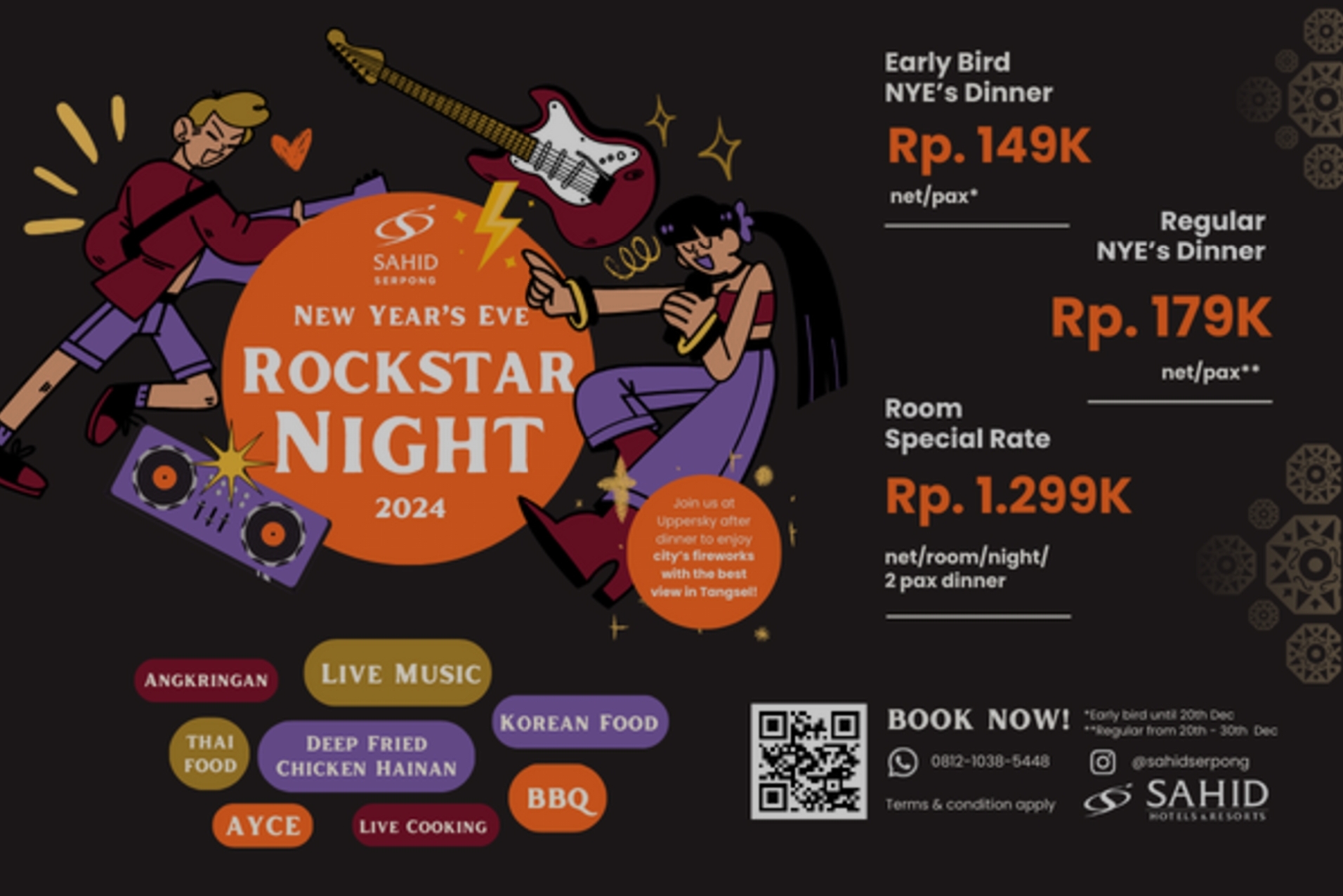 Rayakan Tahun Baru, Hotel Sahid Serpong Hadirkan Dinner Rockstar Night ...