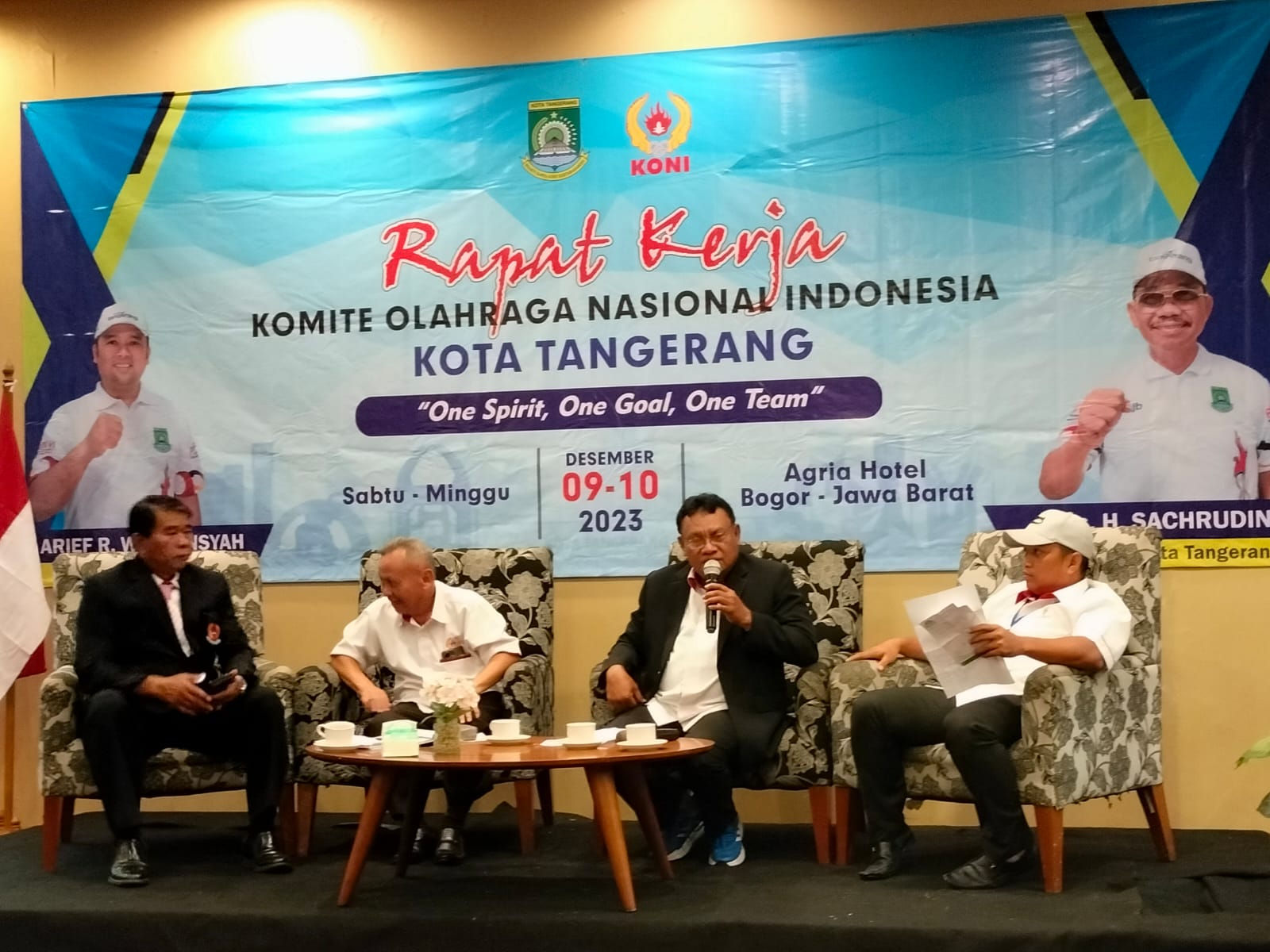 Gelar Rapat Kerja, Ketua KONI Kota Tangerang Tekankan Jaga Kesolidan