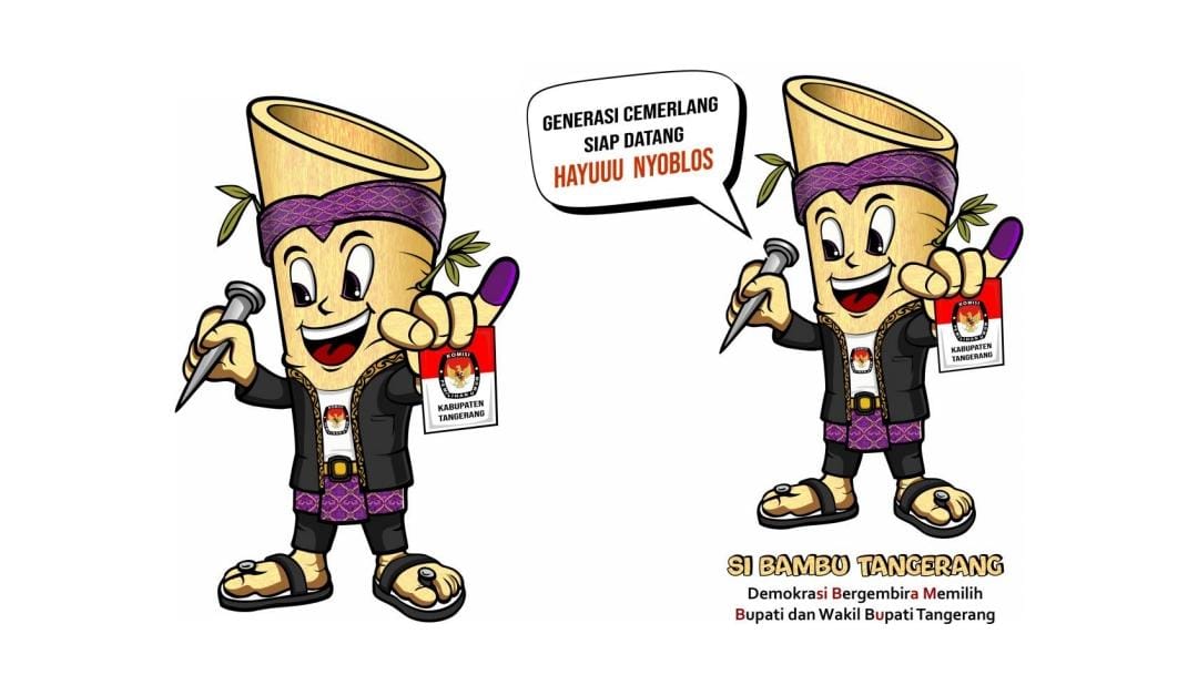 Mengenal Si Bambu, Maskot Resmi Pilkada 2024 Kabupaten Tangerang