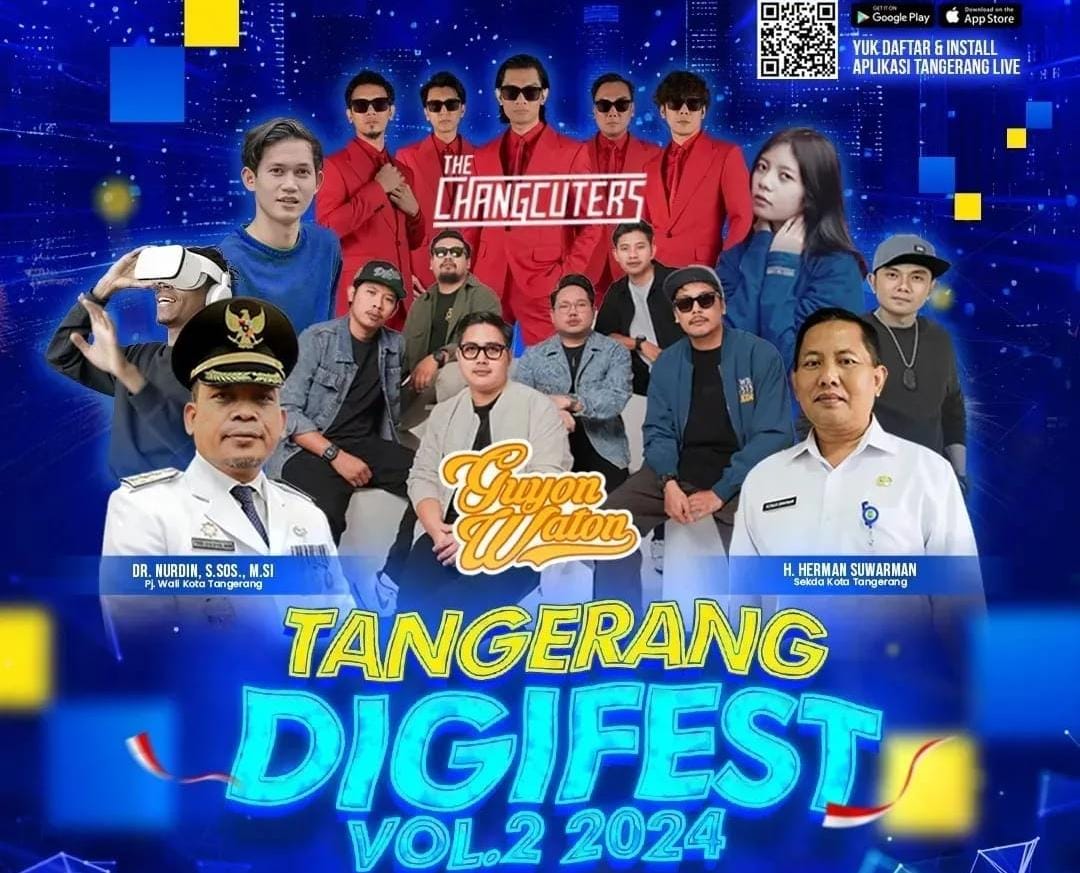 Catat! Jadwal Susunan Acara Tangerang Digital Festival Vol. 2, Ada The Changcuters dan Guyon Waton