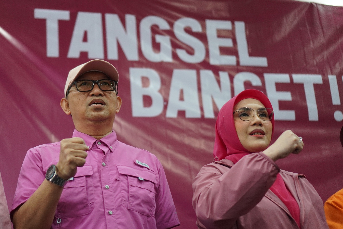 Warna Pink Jadi Ciri Khas Rama-Shinta di Pilkada Tangsel, Ini Maknanya