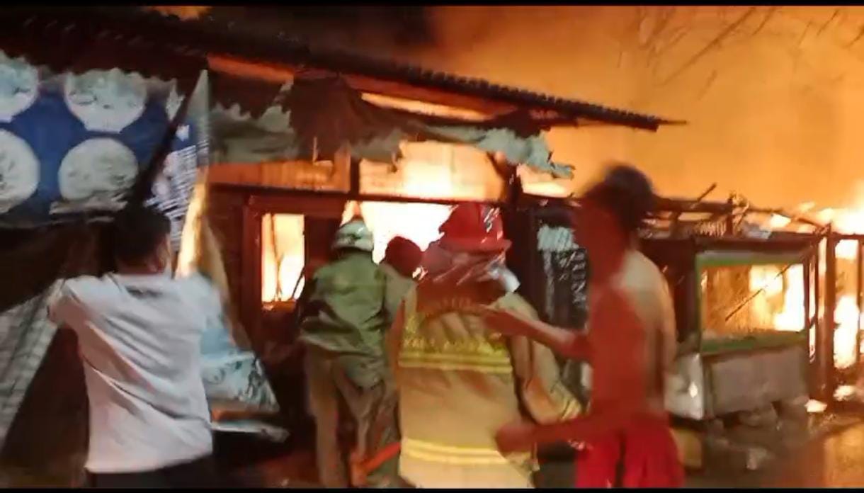 Toko Bangunan di Jayanti Tangerang Ludes Terbakar Diduga Korsleting Listrik