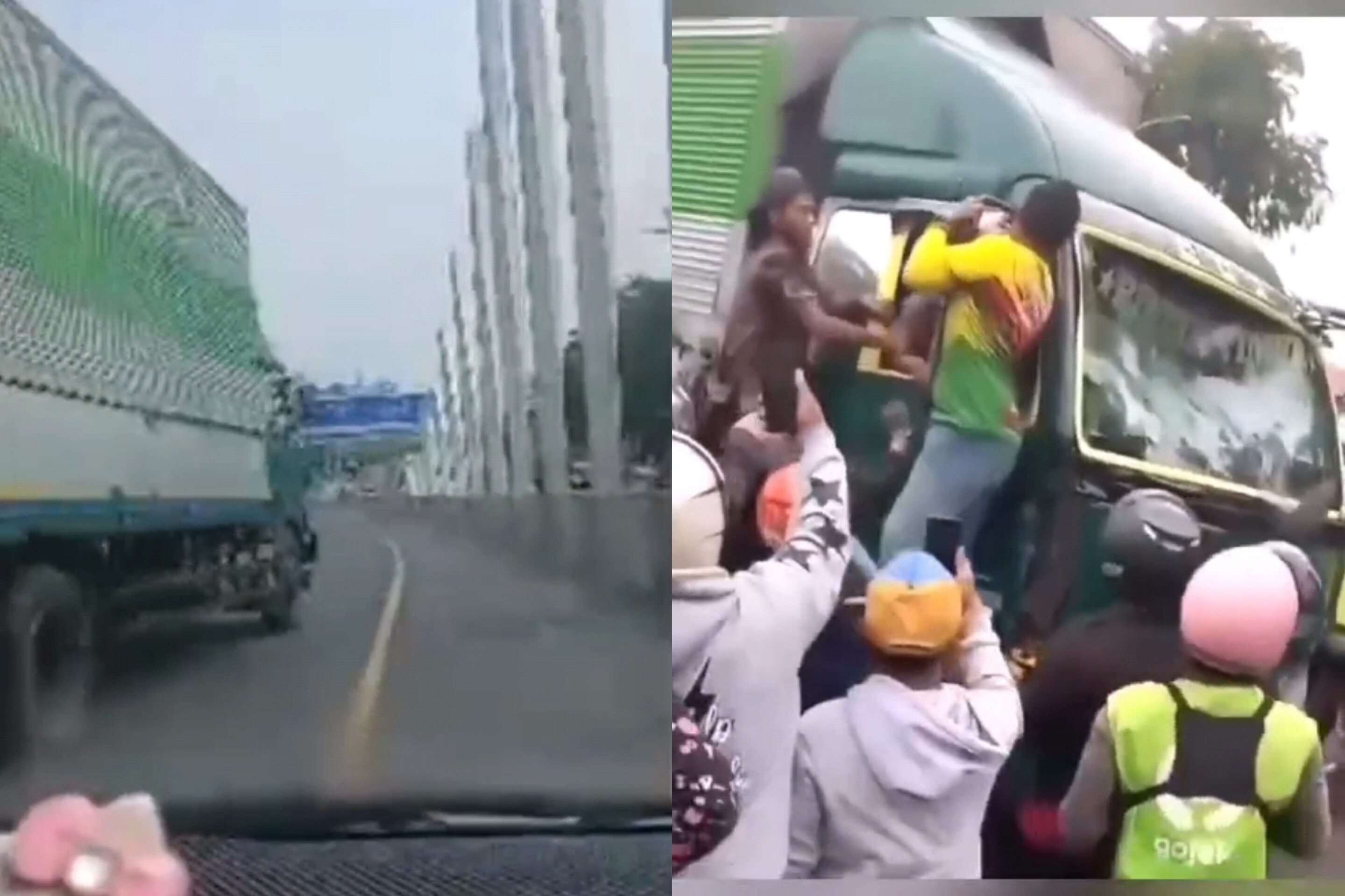 Truk Kontainer Ugal-ugalan di Kota Tangerang Sudah Berulah dari Bekasi