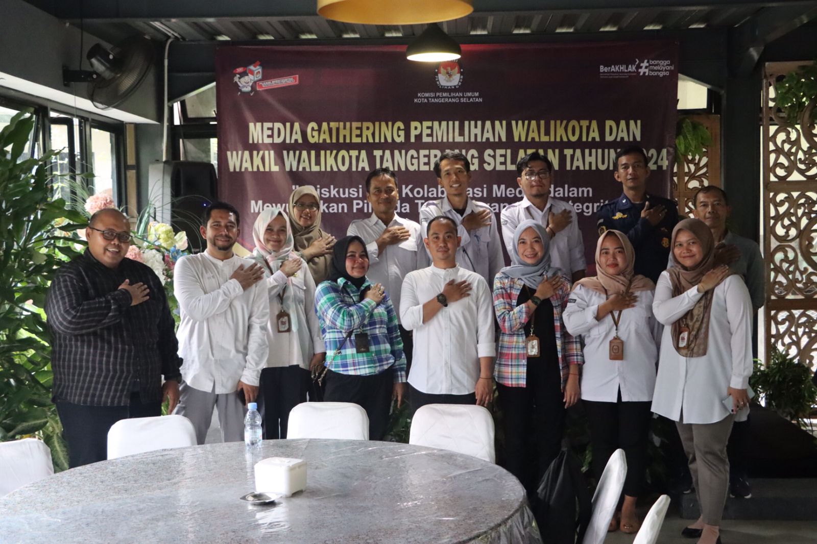 KPU Tangsel Diskusi Bersama Awak Media Soal Pilkada Serentak 2024