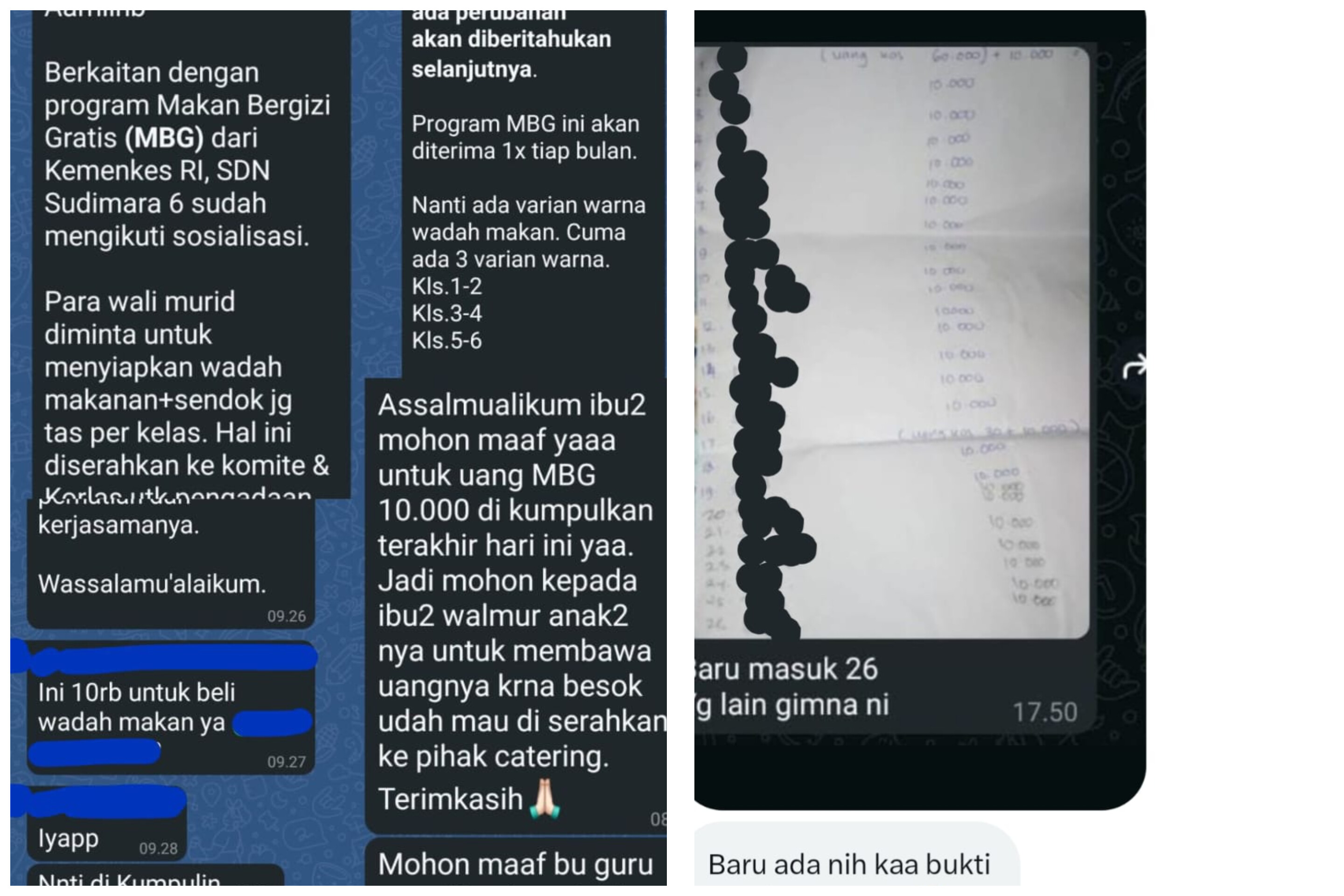 Viral Siswa di Kota Tangerang Diduga Diminta Bayar Rp10 Ribu Buat Wadah Makan MBG