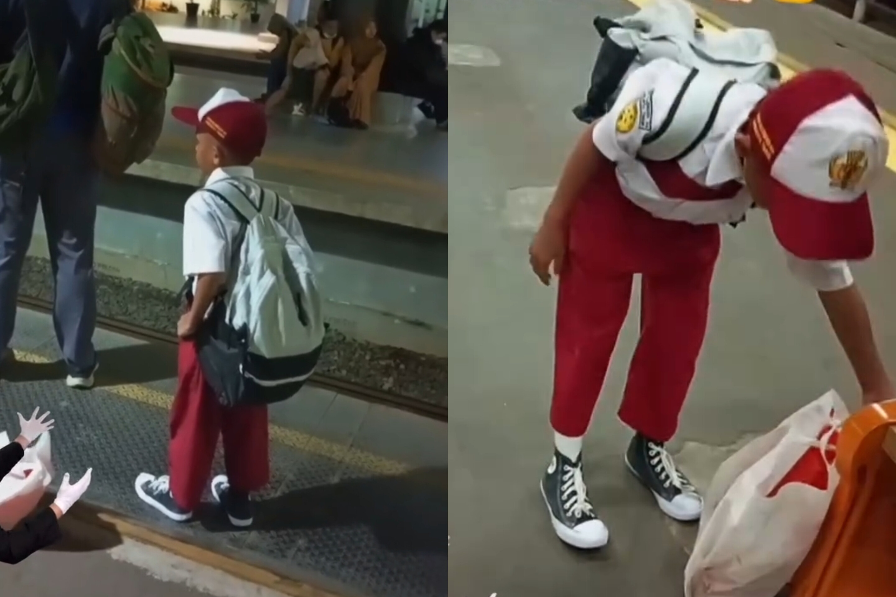 Perjuangan Siswa SD Asal Tangerang ke Sekolah di Jakarta Naik KRL ...